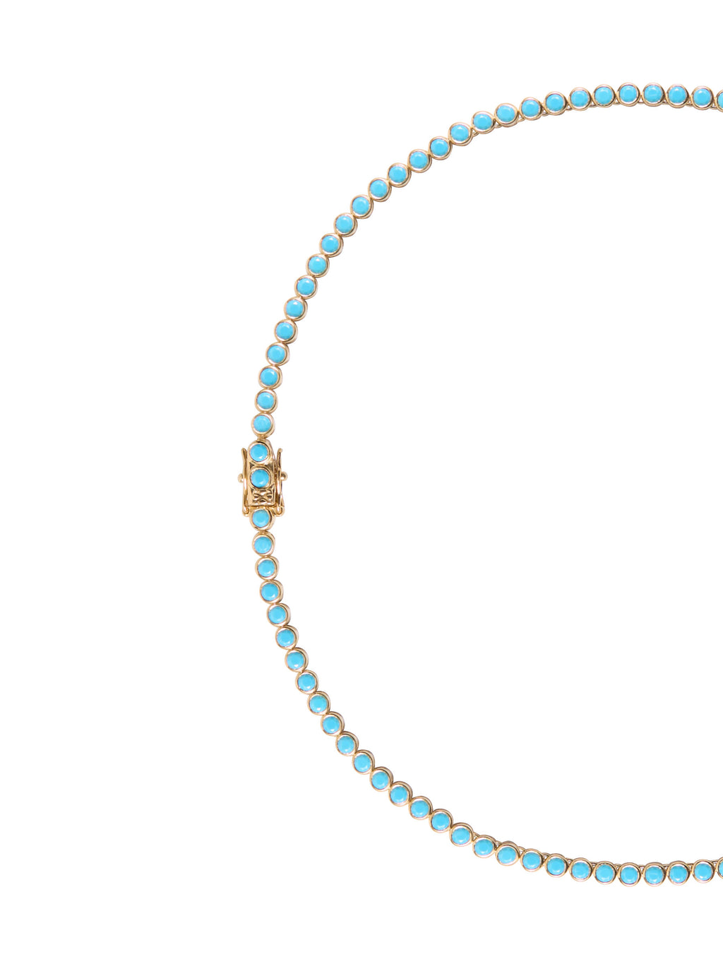JAMES BEZEL RIVIÈRE NECKLACE IN NANO TURQUOISE AND LAB DIAMOND – Dorsey