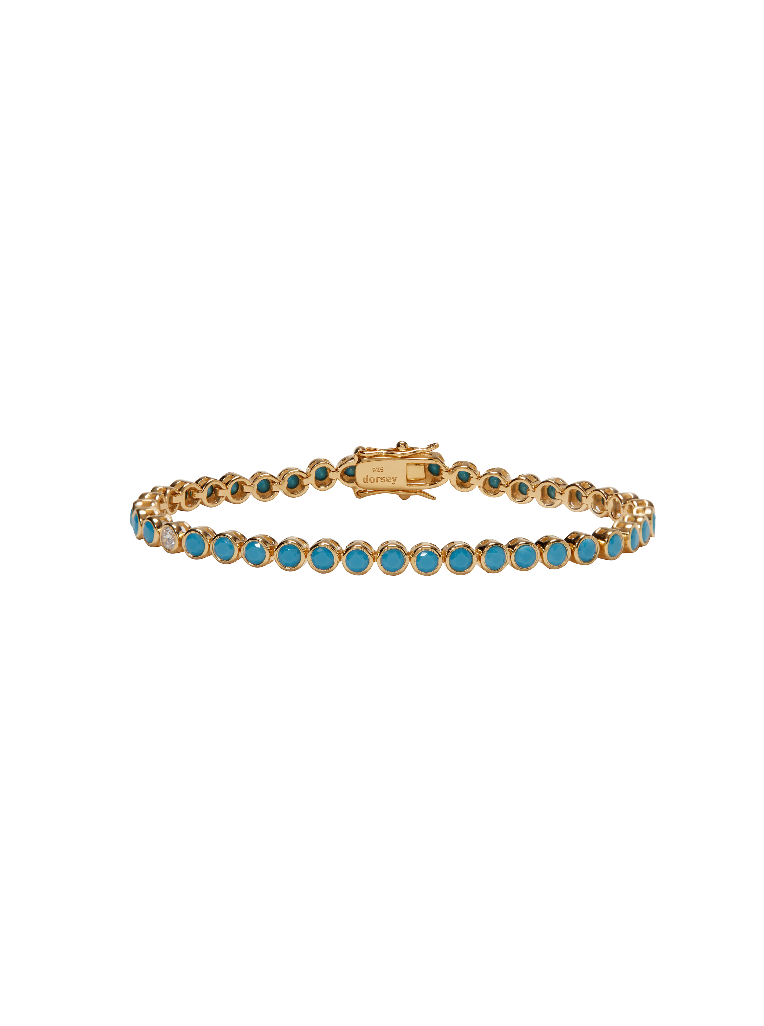 JAMES BEZEL RIVIÈRE BRACELET IN NANO TURQUOISE AND LAB DIAMOND – Dorsey